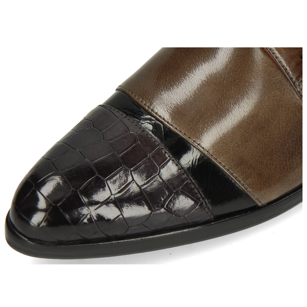 Toni 39 Crock London Fog Soft Patent Black Smoke Suede Pattini Black ...